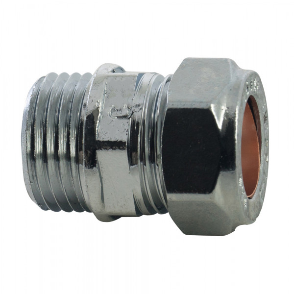 EPS 15MM X 1/2" M I COUPLING BRIGHT CP