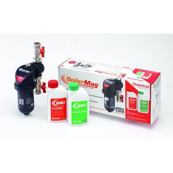 BOILERMAG PACK INCLUDING 28MM FILTER, 1LTR INHIBITOR AND 1LTR CLEANSER
